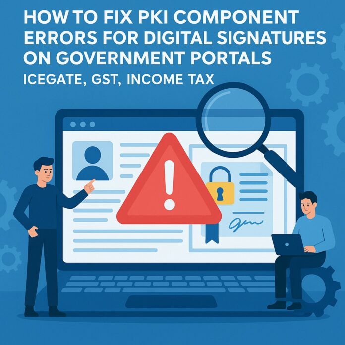 How to Fix PKI Component Errors for Digital Signatures on Government ...
