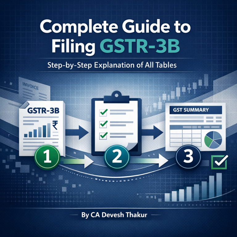 Complete Guide to Filing GSTR-3B: Step-by-Step Explanation of All Tables | eTaxSave