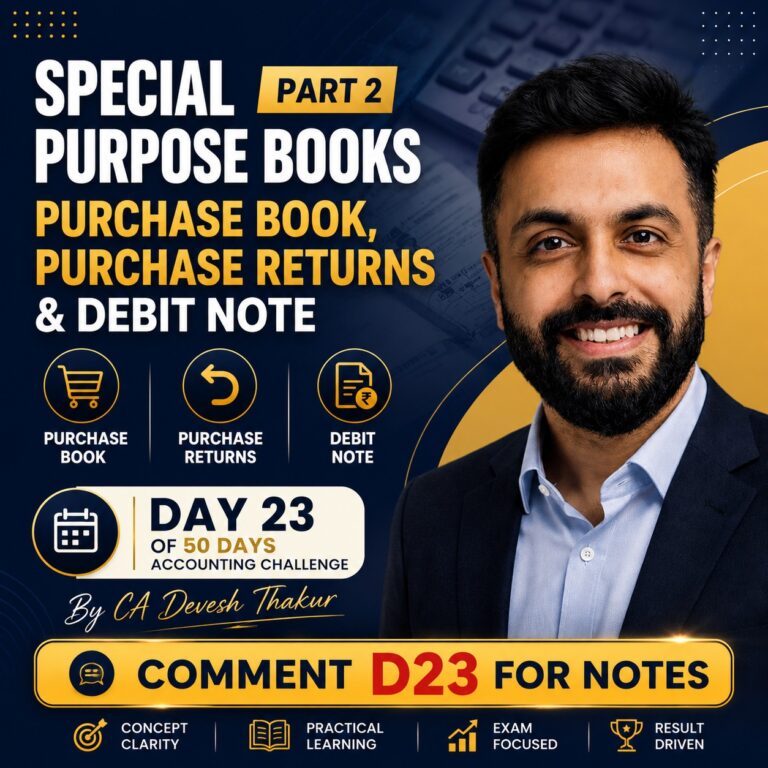 Special Purpose Books Part 2: Purchase Book, Purchase Returns & Debit ...